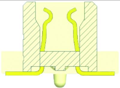 China High density mezzanine connector Amphenol 61083-042402LF designed for PCIe Gen 2 and SAS 3 0 compatibility for sale