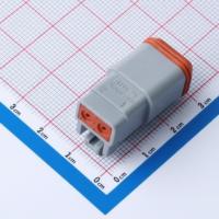 China 2 socket plug connector Amphenol AT06-2S designed for low current leakage and high dielectric voltage for sale