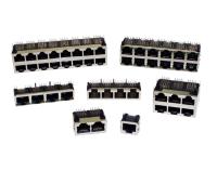 China Single port modular jack Amphenol 69253-001LF supporting 16Mbps and 100Mbps LAN signal transmission for sale