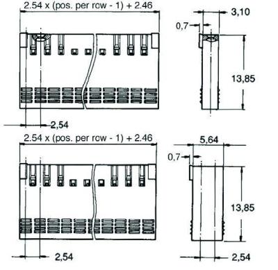 China Shrouded header and crimp to wire connectors incorporating Amphenol 71991 302LF for interconnectivity for sale