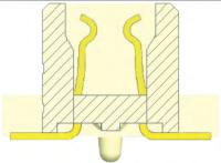 China High density parallel connector Amphenol 61082 141402LF with UL94V 0 flame retardant housing material for sale