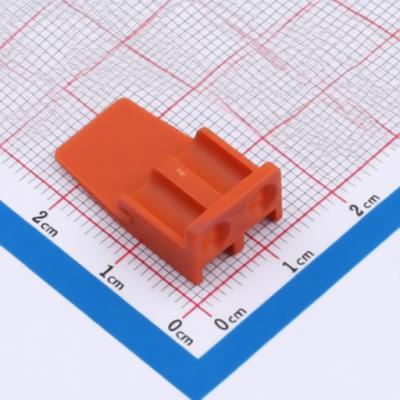 China Amphenol AWP 2S 2 position S Wedgelock connector for ATP Series applications in orange thermoplastic for sale