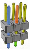 China interconnect solution Amphenol 75970-305-06LF BergStik header with 2.54mm pitch and breakaway design for sale