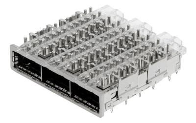 China 38 position 0.8mm pitch SMT connector Amphenol U90-1101-7000-BP for ExpressPort QSFP high speed data applications for sale