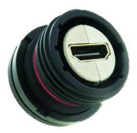 China Durable HDMI connector Amphenol HDMIFTVC7G sealed against dust and fluids for harsh environments for sale