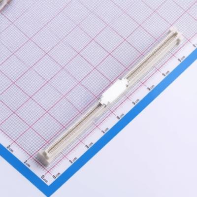 China High speed connector Amphenol 61082-202402LF with double row contact pitch and UL94V0 housing material rating for sale