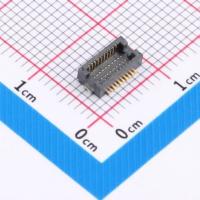 China board to board connector Amphenol 10132797-021100LF with gold flash contact area and black LCP housing for sale