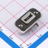 China Rugged Right Angle USB Connector with IP67 Protection Amphenol MUSB-K152-30 Micro AB USB Receptacle for sale