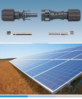China Solar pv cable connector with ratcheting gland back nut and triple certification Amphenol UTXCMA4AM for sale
