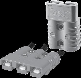 China Heavy Duty Anderson Power 134G2 Connector with Genderless Design and Stainless Steel Contact Springs for sale