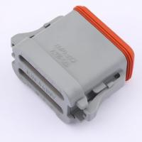 China Durable thermoplastic housing connector Amphenol AT06-12SA-EC01 12 socket keyed end cap plug rated 13 amps for sale
