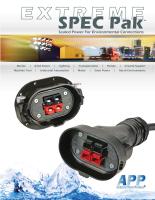 China Durable Anderson Power 3-5981P1 SPEC Pak Extreme connector with IP68 sealing and UL746C F1 UV rating for sale