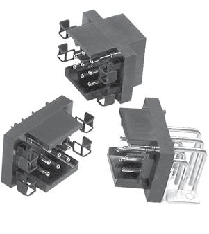 China Compact three row male connector Anderson Power PM324MBAOSP with optional mounting brackets and panel clips for sale