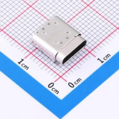 China USB 3.1 Type C Gen 1 connector Amphenol 10137061-00021LF with enhanced EMI shielding and stainless steel shell for sale