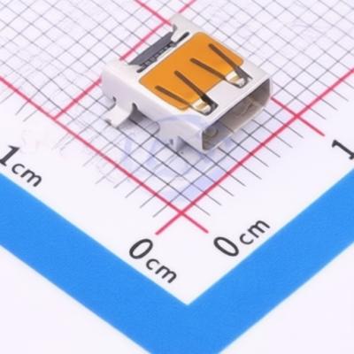 China HDMI Receptacle Type D Right Angle Surface Mount Connector with 19 Contacts Amphenol 10118241-001RLF for sale