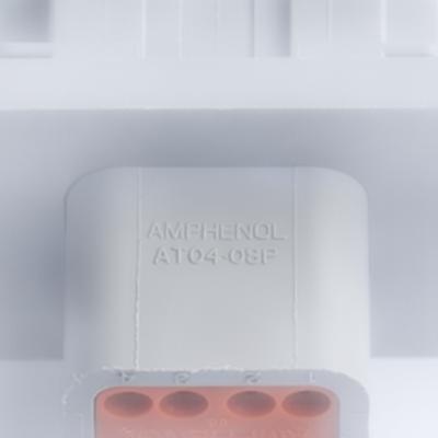China Durable thermoplastic flange mount 8P receptacle Amphenol AT04-08PA-L012 with silicone rubber seal for sale