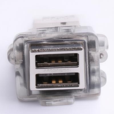 China Ruggedized USB Connector Amphenol MUSBC511N0 with Die Cast Zinc Housing and IP67 Environmental Seal for sale