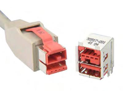 China USB 2.0 power interconnect Amphenol 74233-202LF with copper alloy contacts and UL CSA certifications for sale