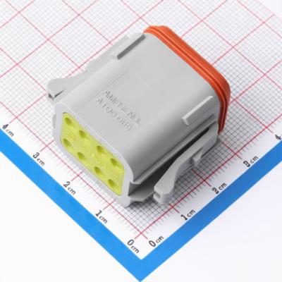 China Keyed 8 Socket Plug Amphenol AT06-08SA-RD01 Featuring Thermoplastic Housing and 13 Amp Current Rating for sale