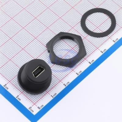 China Waterproof Mini USB Panel Connector with Nylon Housing Amphenol NUB-20PMFP-SC7001 1.27mm Pitch Wafer for sale