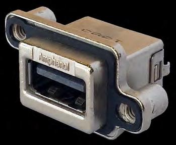 China Waterproof Amphenol MUSBD11135 USB Connector with Die Cast Zinc Shell and High Temperature Resistance for sale