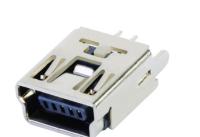 China Mini USB 2.0 Connector Amphenol 10033527-N3212MLF with 5000 Insertion Cycles and Full Metal Shielding for sale