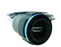 China High speed HDMI data connector Amphenol HDMIFTVC2N with panel mount receptacle and vibration resistance for sale