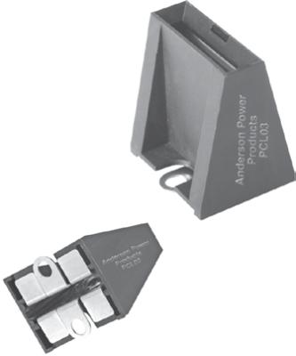 China Dual Pole Power Clip Connector Rated 300 Amps Anderson Power PCL03 for Laminated Bus Bar Applications for sale