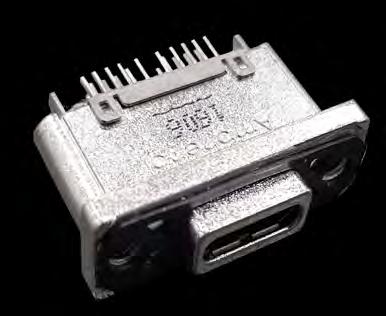 China IP67 Sealed USB Type C Connector Amphenol MUSBRM5C130 Featuring Nickel Plated Die Cast Zinc Housing for sale