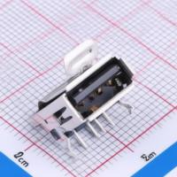 China Right Angle USB 2.0 Type A Receptacle Featuring Positive Locking Latch Amphenol LUSBA11100 Connector for sale