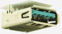 China High temperature thermoplastic USB 3 0 connector Amphenol GSB3116344KHHR with stainless steel shell for sale