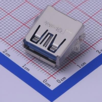 China Robust USB 3.0 Type A Right Angle Receptacle Amphenol GSB311131HR Featuring Phosphor Bronze Contacts for sale