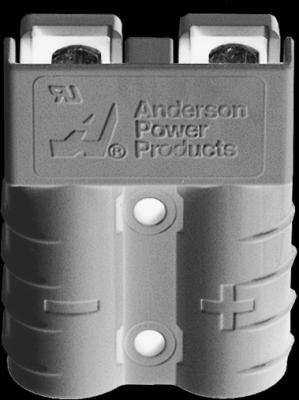 China Versatile electrical connector Anderson Power 6331G3 supporting AC DC operation at 600 volts 50 amps for sale