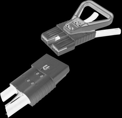 China power connectors including Anderson Power 6350 with multiple auxiliary contacts and chemically resistant housing materials for sale