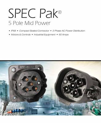 China environmentally sealed connector Anderson Power SK2-076D05 designed for secure power and signal connections for sale