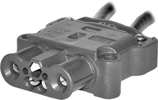 China Durable Anderson Power E80500-0008 Euro Battery Connector with IP23 Protection and DIN 43589 1 Voltage Keying for sale