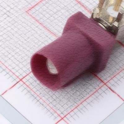 China BAT WIRELESS BWFAK JWE DB Male FAKRA PCB End Angled Connector Purple for In Car Bluetooth GPS Wireless Networks for sale