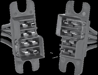 China Durable rugged housing Anderson Power 602G00-BK multi axial rotational connector with 8 powerpole contacts for sale
