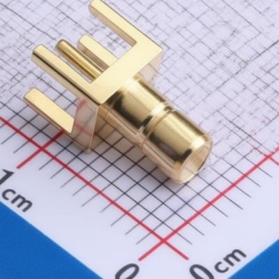 China Bat Wireless BWSMB JE SMB PCB End Connector Gold Color for Wireless Communication and Test Equipment for sale