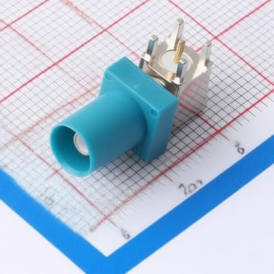 China FAKRA PCB end angled Z type connector BAT WIRELESS BWFAK JWE ZB male snap on type for vehicle wireless for sale