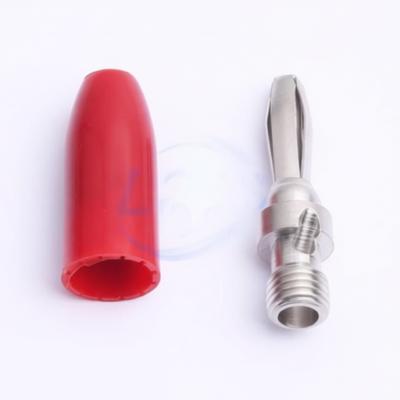 China insulated banana plug Bel Fuse 108-0302-001 with solderless connection and recessed plug body design for sale