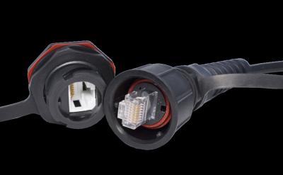China Panel Mount RJ45 Connector Bel Fuse SS-60400-026 Offering IP67 Protection and Secure Circular Bayonet Coupling for sale