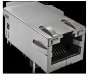 China Power over Ethernet MagJack Single Port ICMs Bel Fuse 2250504-1 supporting NBASE-T compliant networks for sale