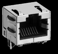 China Passive 10GBase-T Ethernet Connector Bel Fuse SS-60300-101 Supporting Power over Ethernet Applications for sale