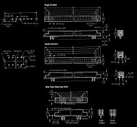 China commercial barrier block connector Bel Fuse 7-141 with double row terminals and bottom mounting style for sale