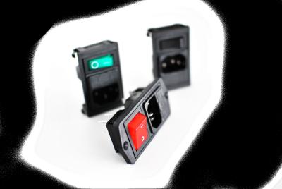 China Snap to panel vertical mounting power entry module with C14 fused inlet outlet Bulgin BZM27 A0620 53B for sale