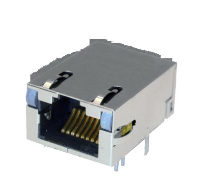 China Durable compact single port 1GBase-T ICMs Bel Fuse L829-1J1T-43 compatible with 10 100BT and 10G networks for sale