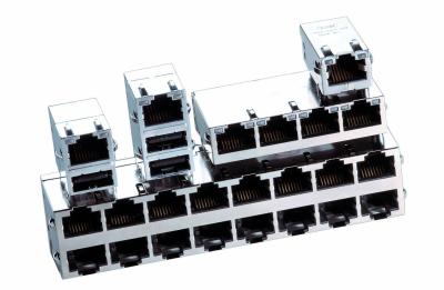 China Ethernet Connector Module Bel Fuse SS-748804S-YG-PG4-BZ Supporting 10GBT PoE and Low Profile Design for sale