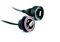China Sealed USB connectors and cables Bulgin 14192 engineered for data transmission in harsh environmental conditions for sale