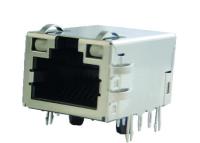 China Right Angle Shielded RJ45 Press Fit Connector by Bel Fuse SS 74810 001 for Networking and IoT Devices for sale